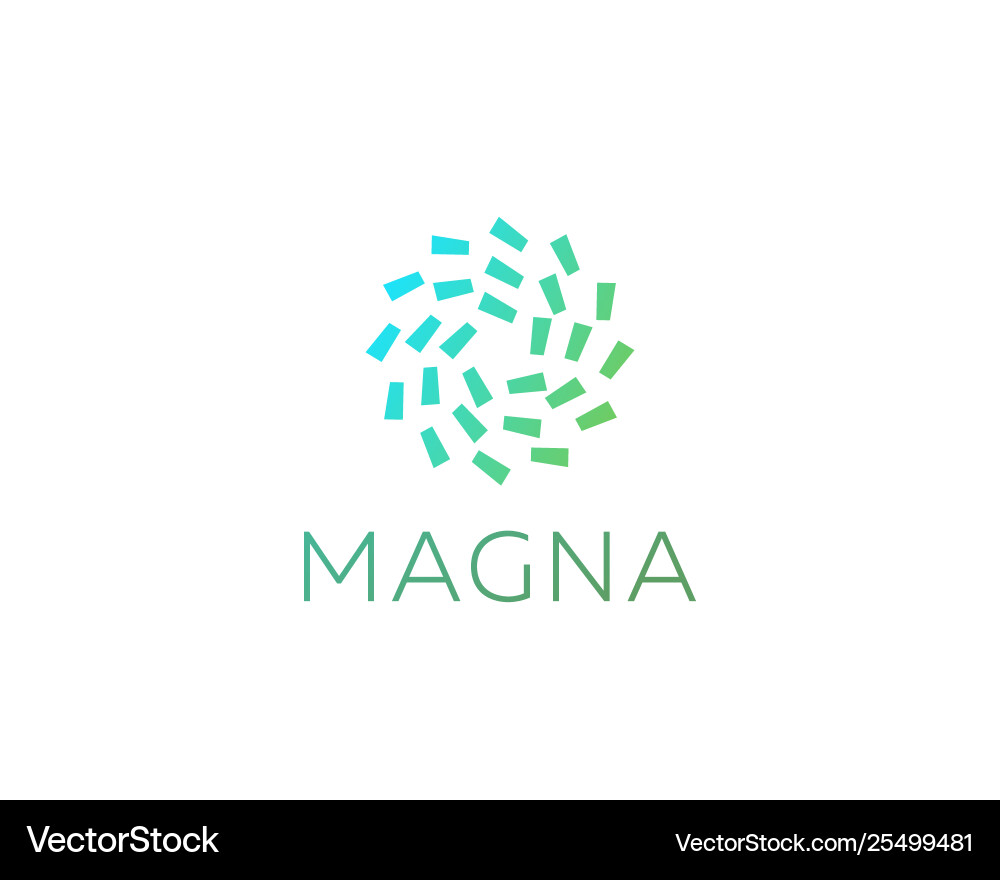 Abstract energy flower logo design spin swirl Vector Image