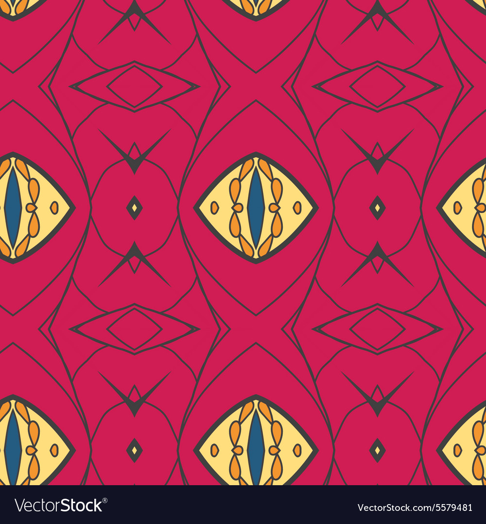 Abstract seamless ornament pattern Royalty Free Vector Image