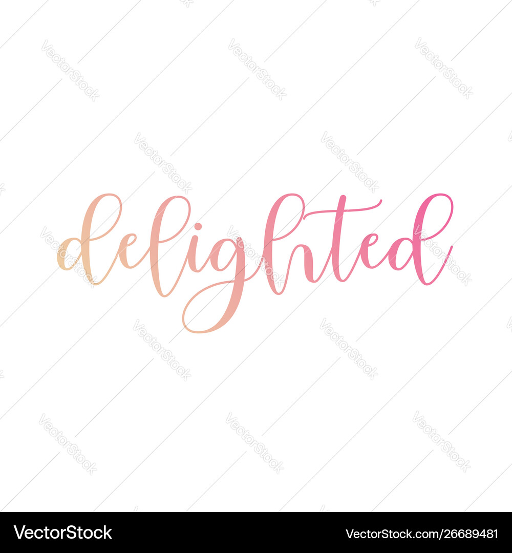 Delighted or happy is a moment Royalty Free Vector Image