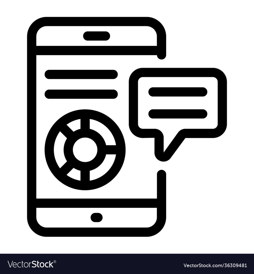 Mobile data analytics Royalty Free Vector Image