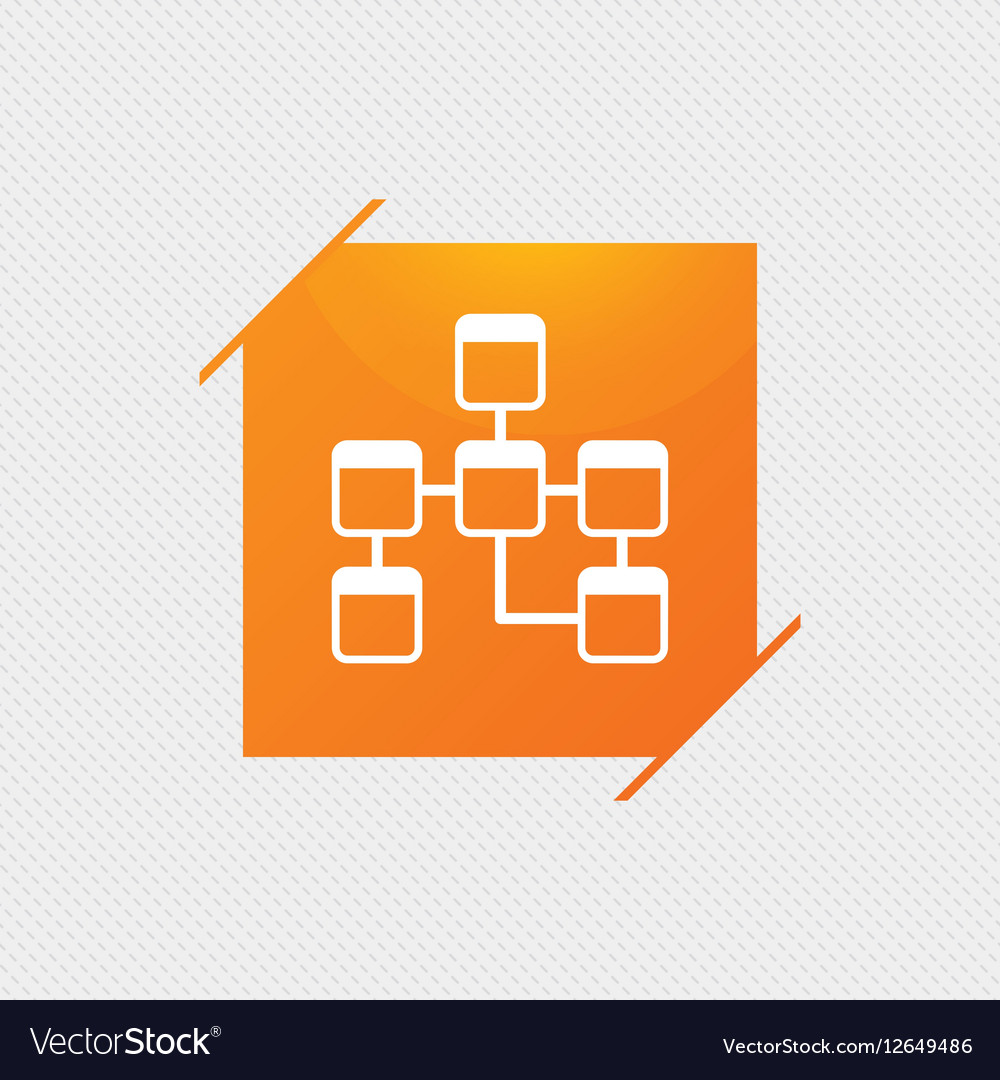 Database sign icon Relational database schema Vector Image