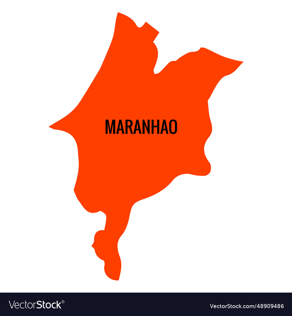 Maranhao state map Royalty Free Vector Image - VectorStock