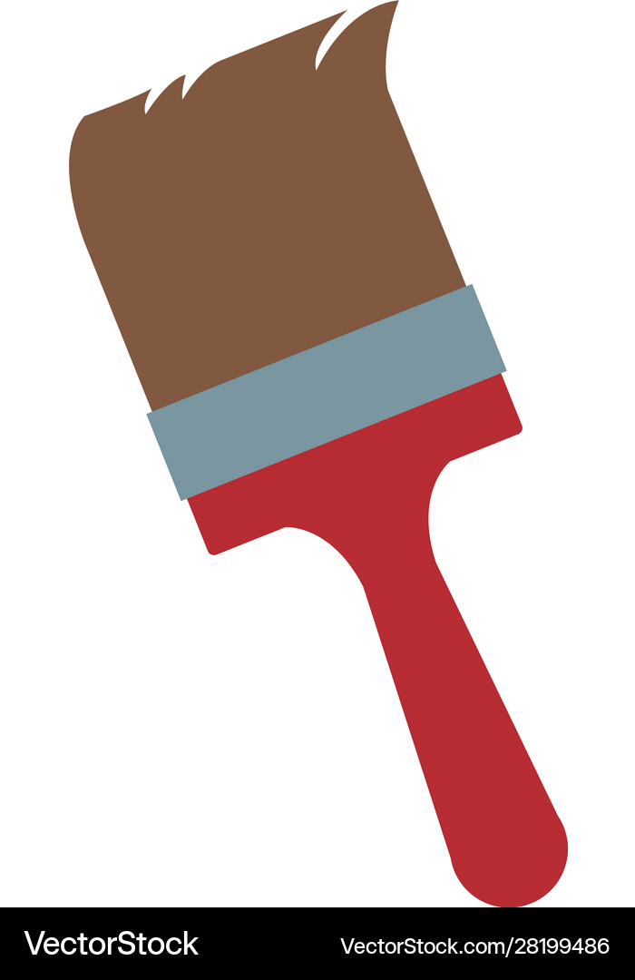 Paint brush icon colorful design Royalty Free Vector Image