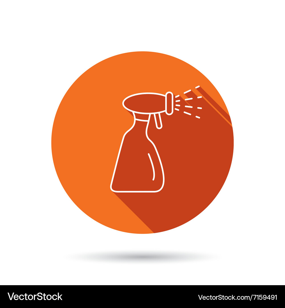 Cleaning spray bottle icon Washing tool sign Vector Image