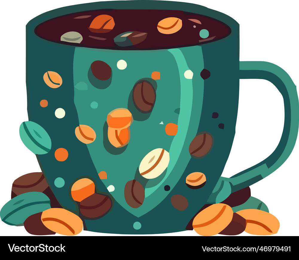 Cute of a coffee mug Royalty Free Vector Image