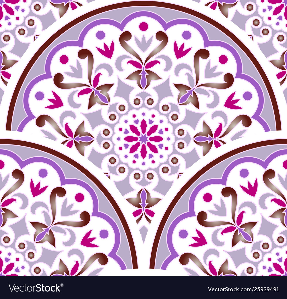 Decorative tile pattern Royalty Free Vector Image