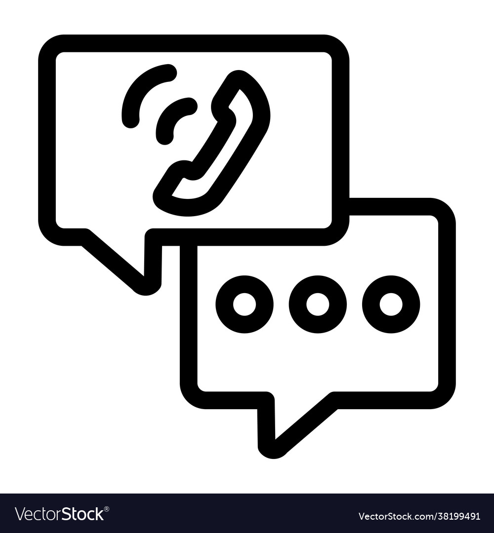 Internet call Royalty Free Vector Image - VectorStock