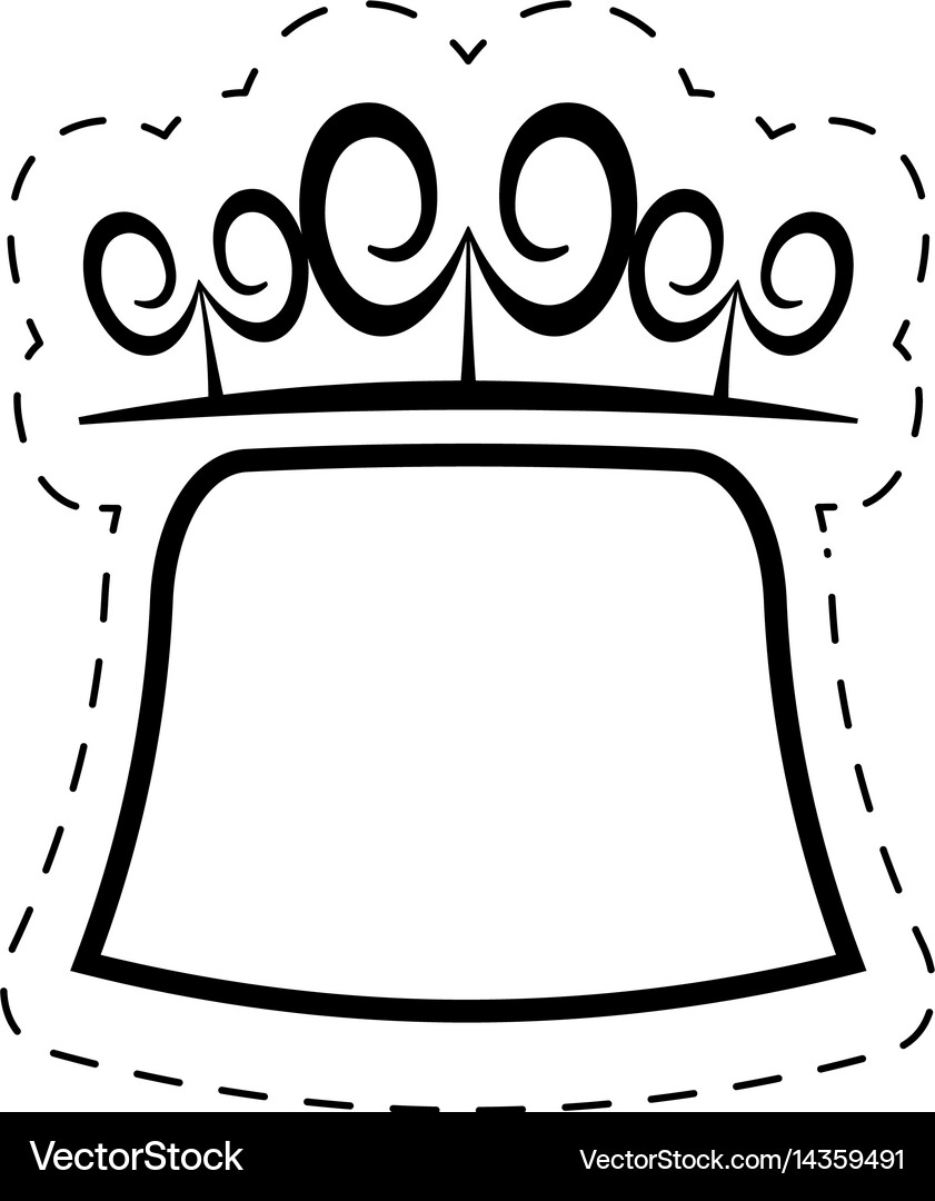 Square swirls decorative ornate cut line Vector Image