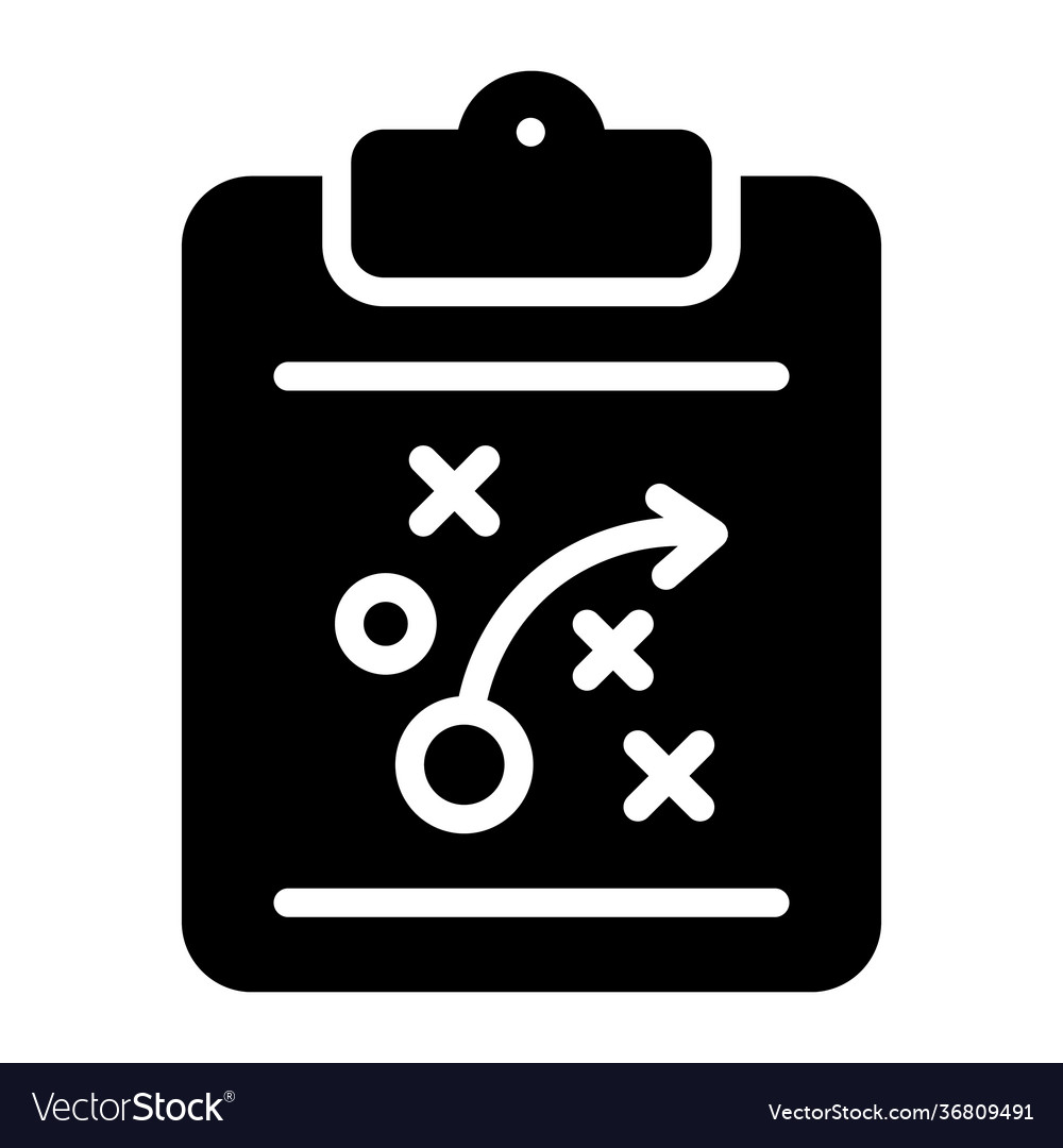 Tactical plan Royalty Free Vector Image - VectorStock