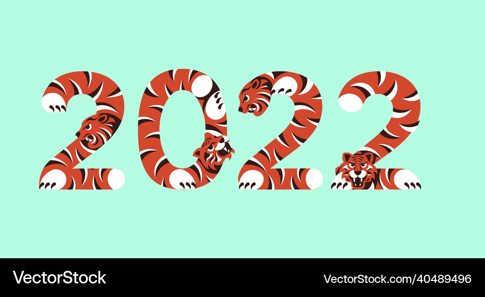 2022 greeting card or invitation banner Royalty Free Vector