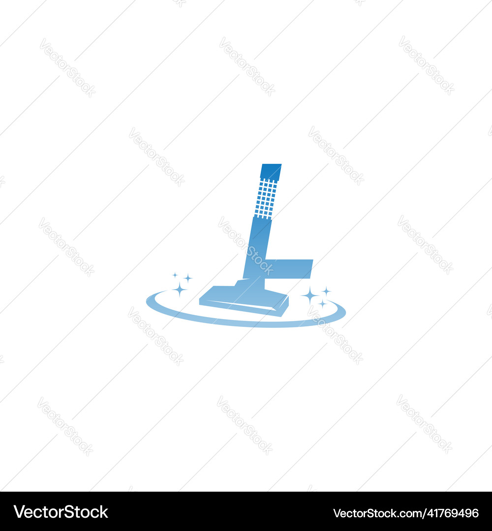 Cleaning service logo with letter l icon template Vector Image