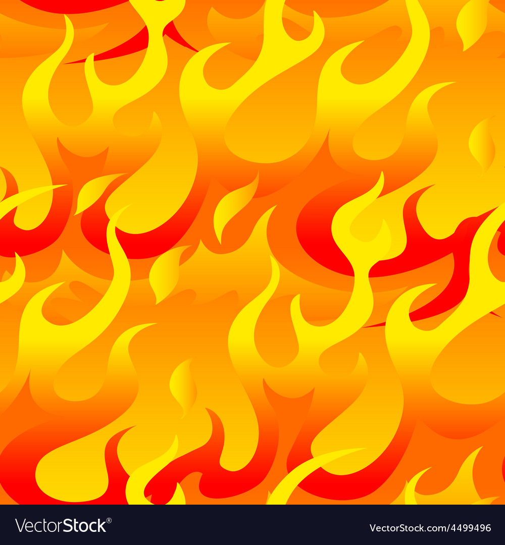 Hot flames seamless pattern Royalty Free Vector Image