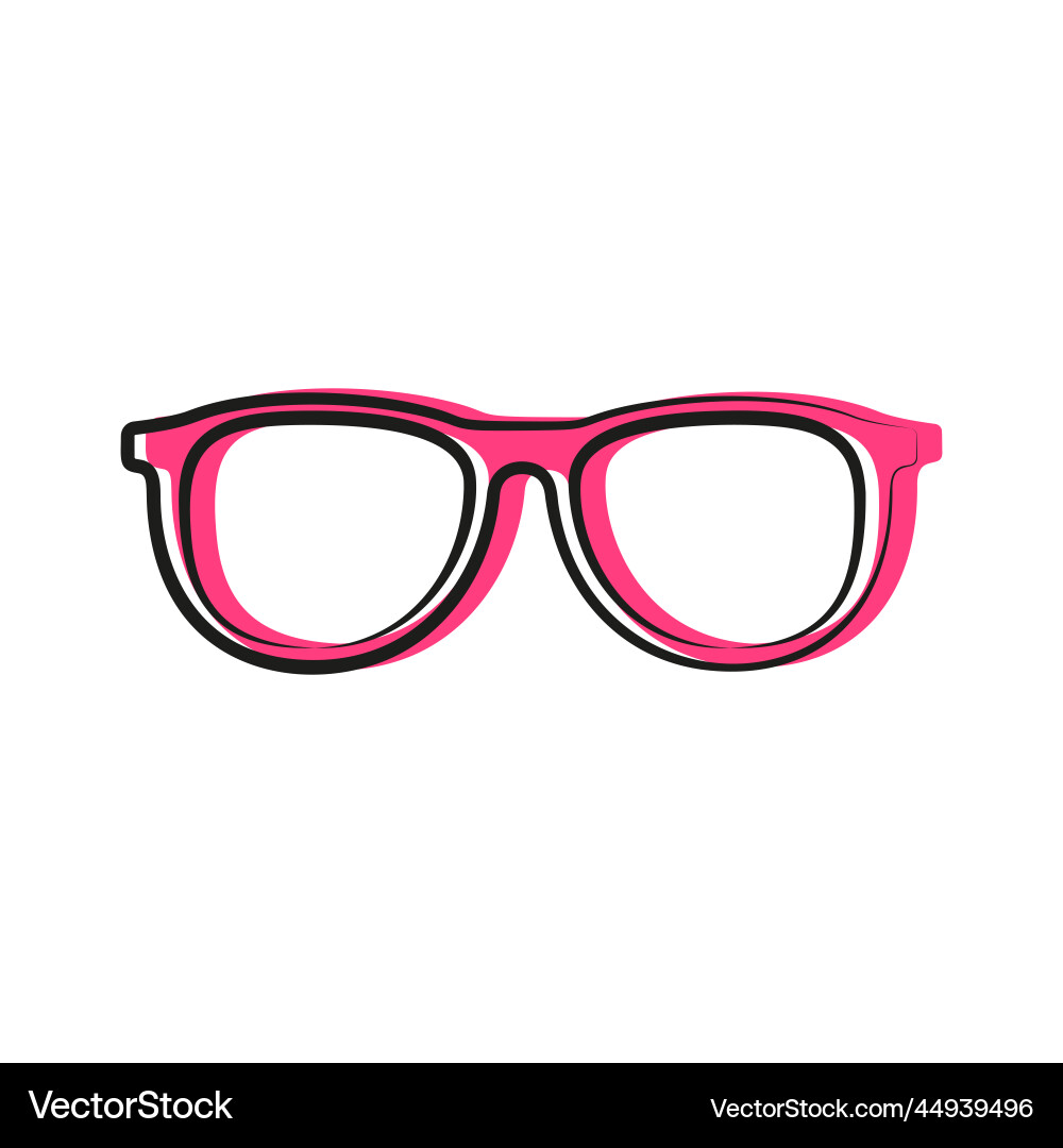 Icon of glasses Royalty Free Vector Image - VectorStock
