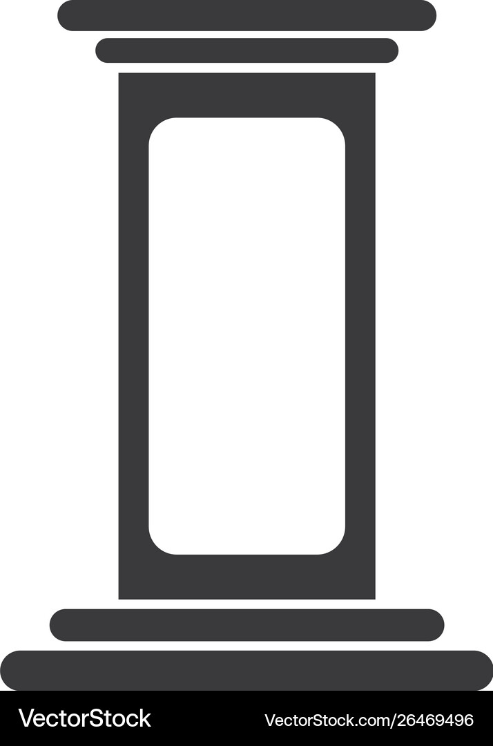 Pillar logo template Royalty Free Vector Image