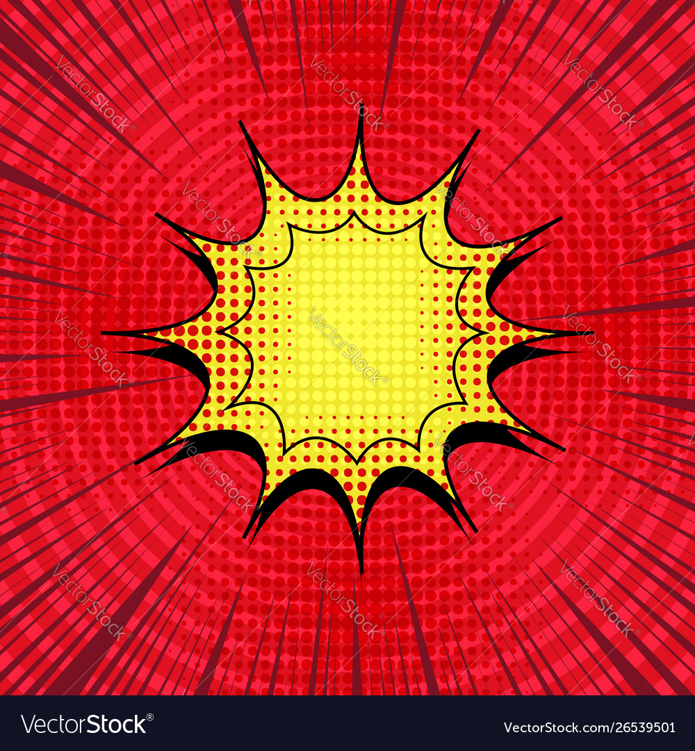 Comic elegant red background Royalty Free Vector Image