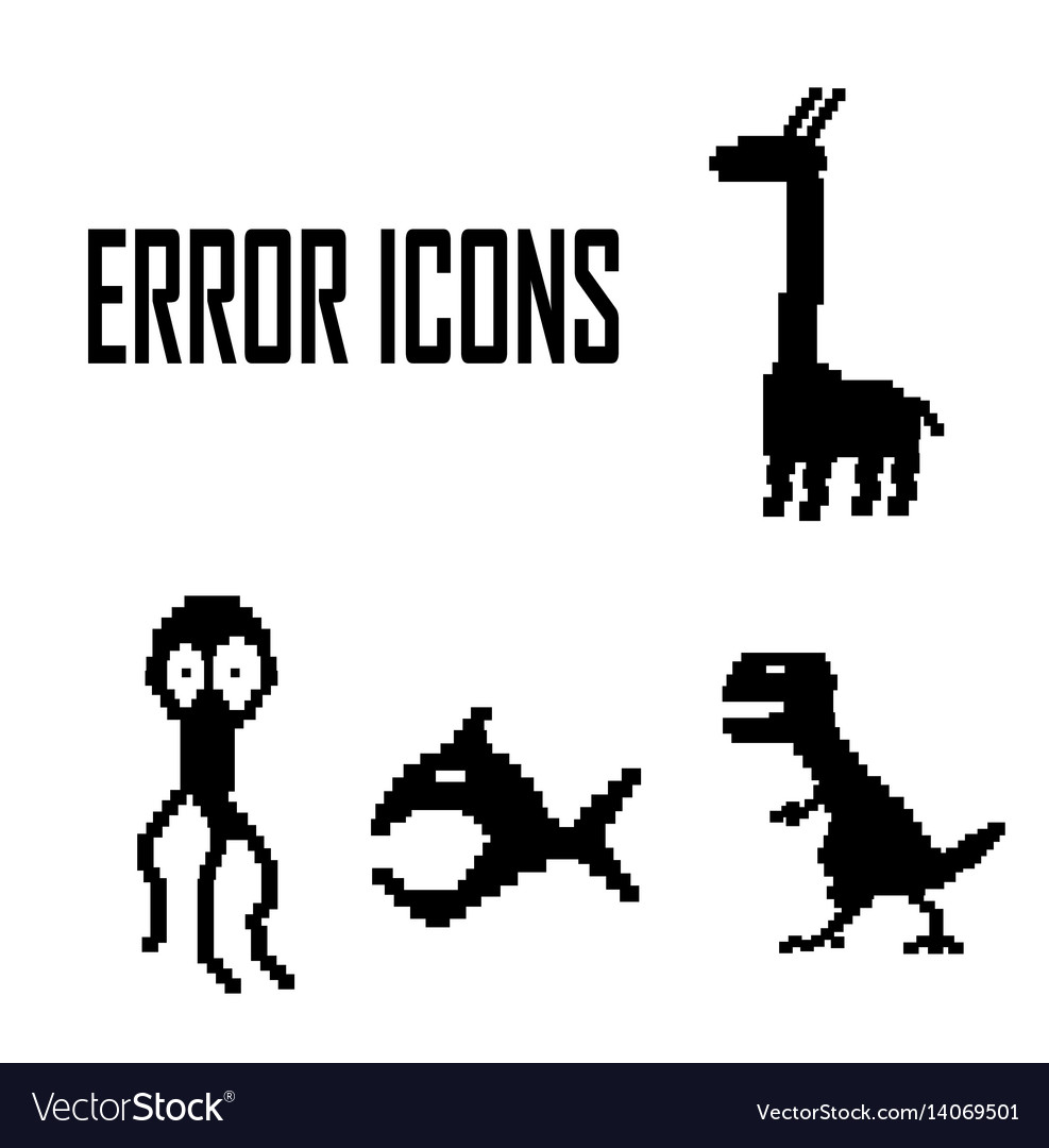 Error message isolated Royalty Free Vector Image