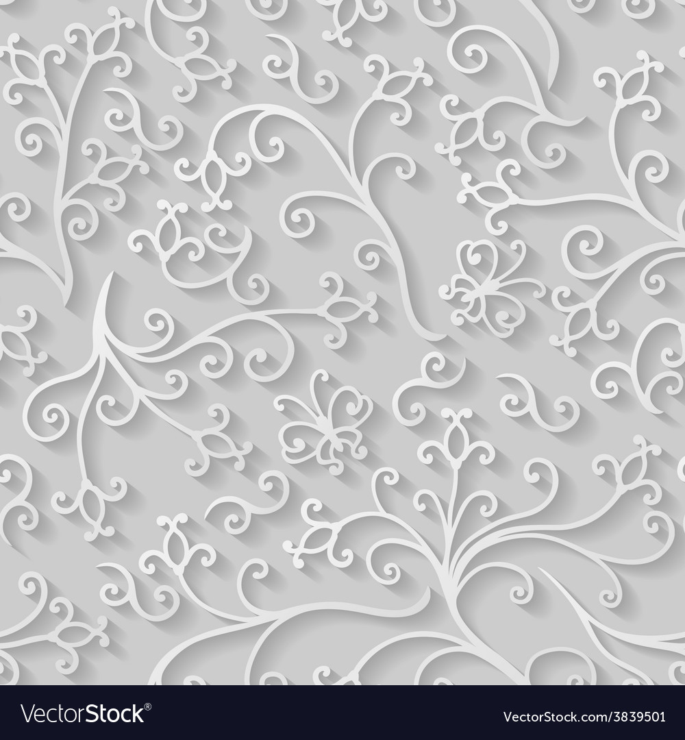 Floral flat pattern Royalty Free Vector Image - VectorStock