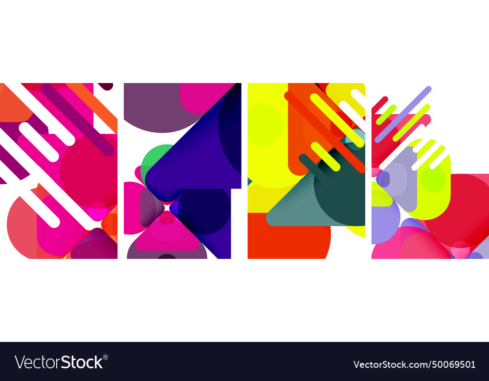 Geometric elements abstract backgrounds for Vector Image