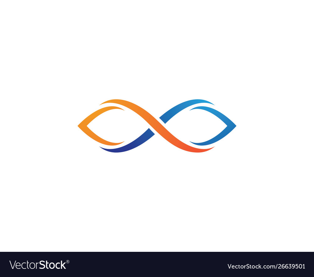 Infinity logo Royalty Free Vector Image - VectorStock