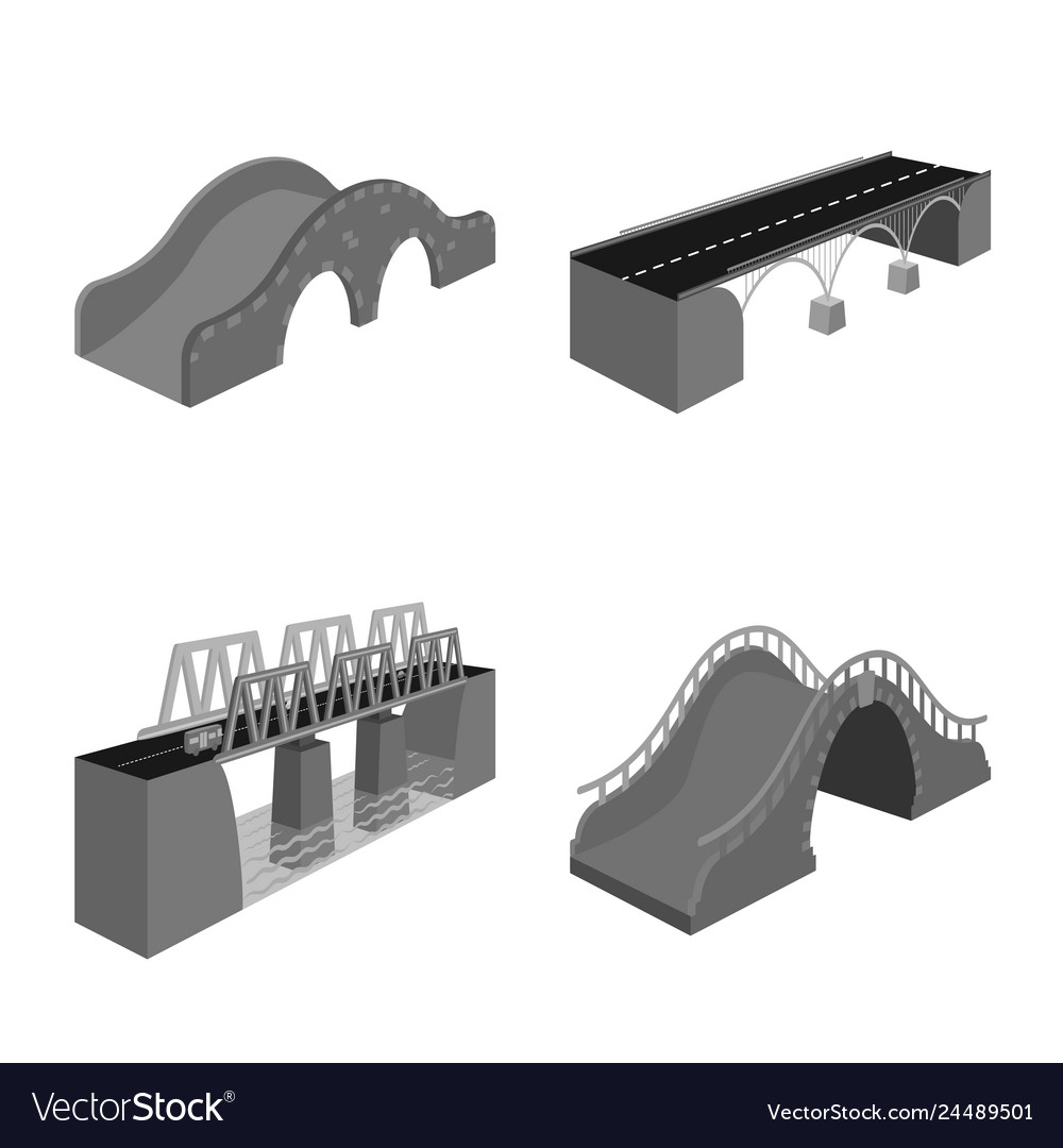 Isolated Object Of Connection And Crossing Sign Vector Image