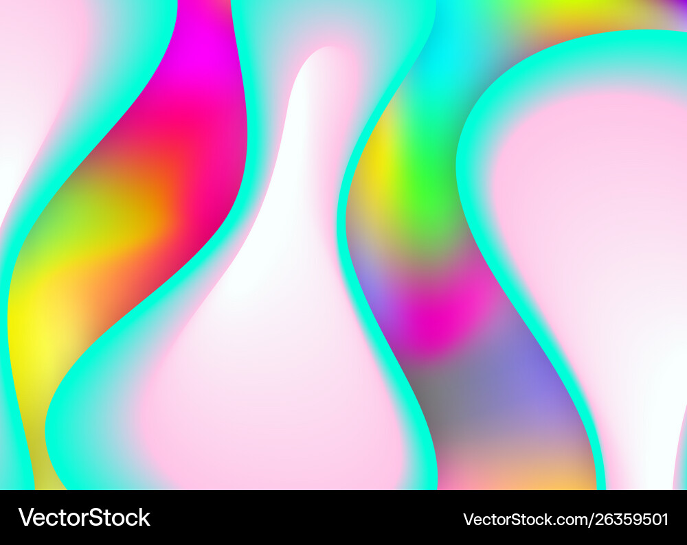 Liquid fluid background with dynamic elements Vector Image