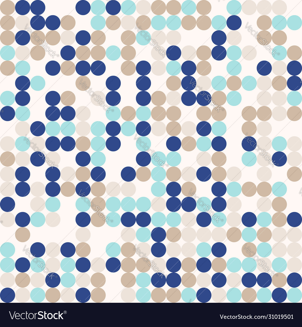 Random Colored Abstract Geometric Mosaic Pattern Vector Image