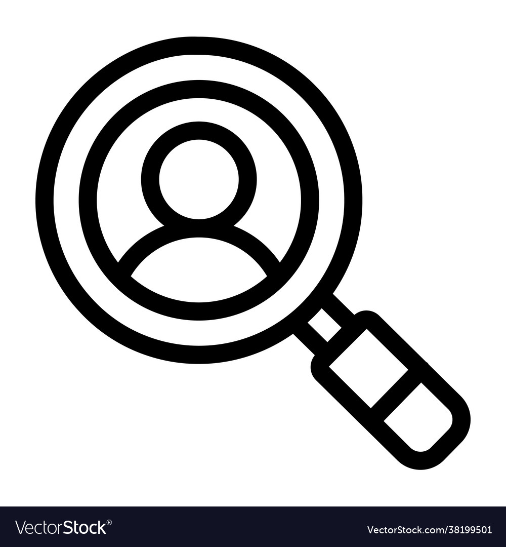 User search Royalty Free Vector Image - VectorStock