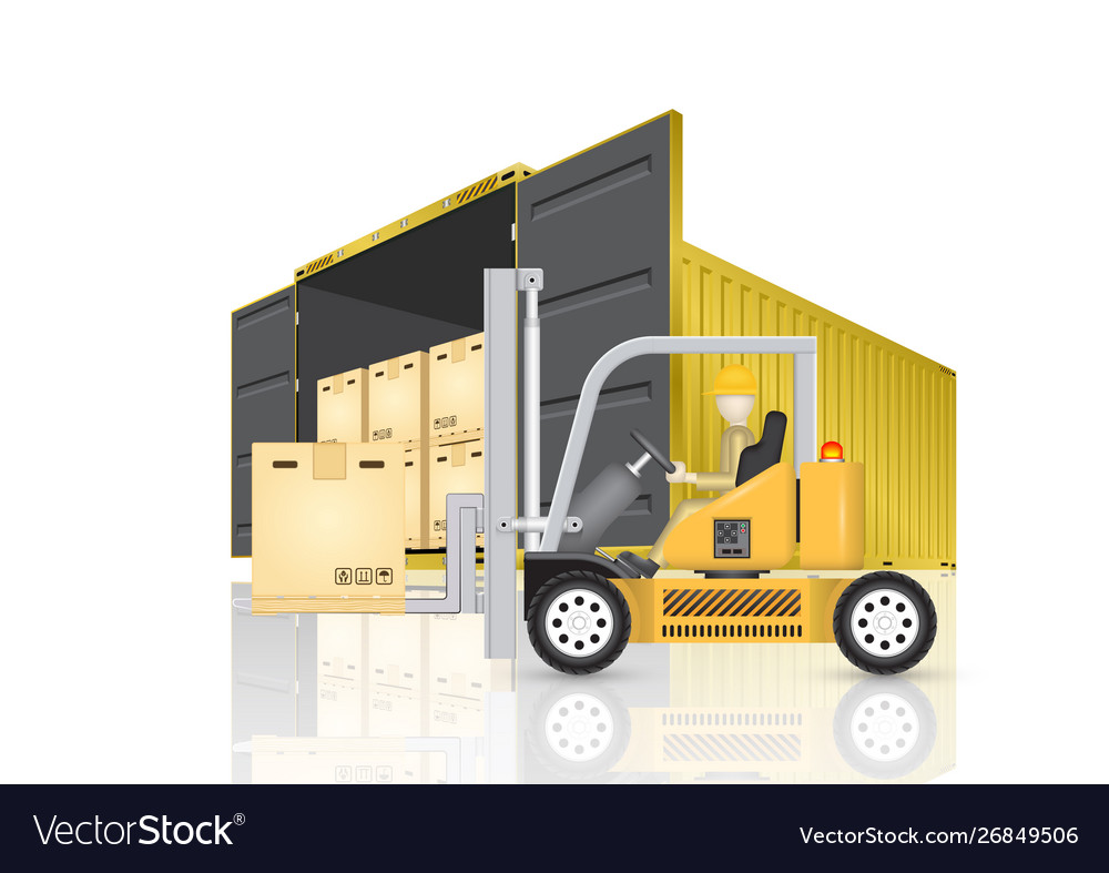 Cargo container Royalty Free Vector Image - VectorStock