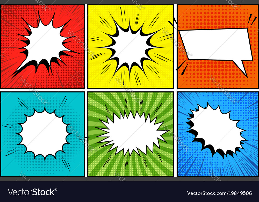 Comic book background Royalty Free Vector Image