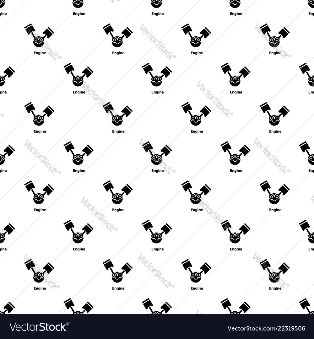 Engine pattern seamless Royalty Free Vector Image