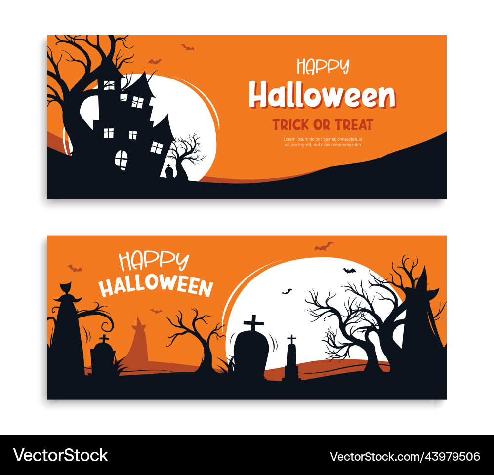 Halloween greeting cards background halloween Vector Image