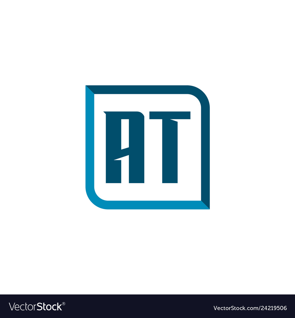 Initial letter logo at template design Royalty Free Vector