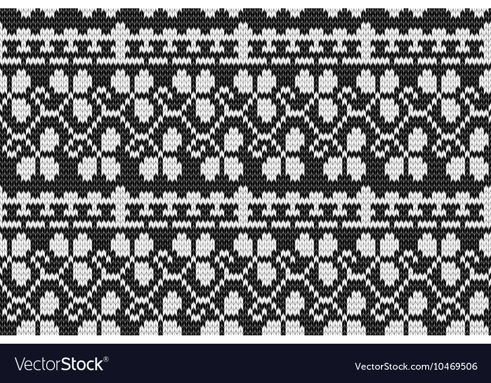 Seamless knitted pattern Royalty Free Vector Image