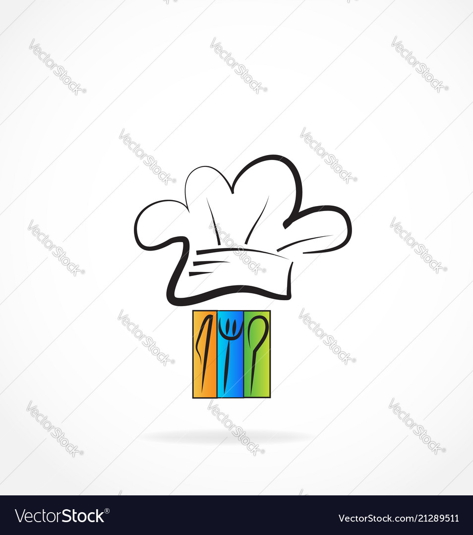 Chef restaurant cook logo Royalty Free Vector Image