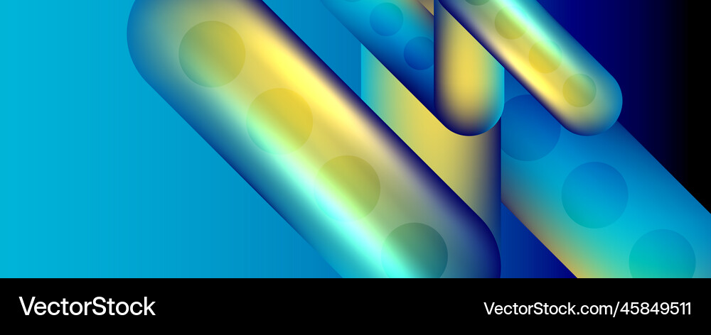 Round shapes and lines with fluid gradients Vector Image