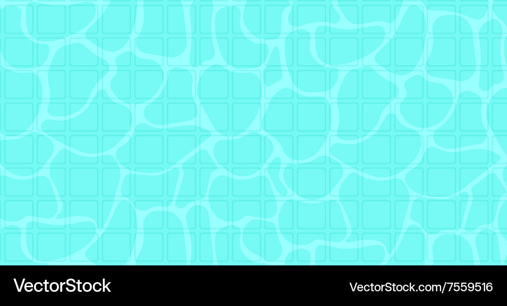 Background of blue pool water with sun reflections