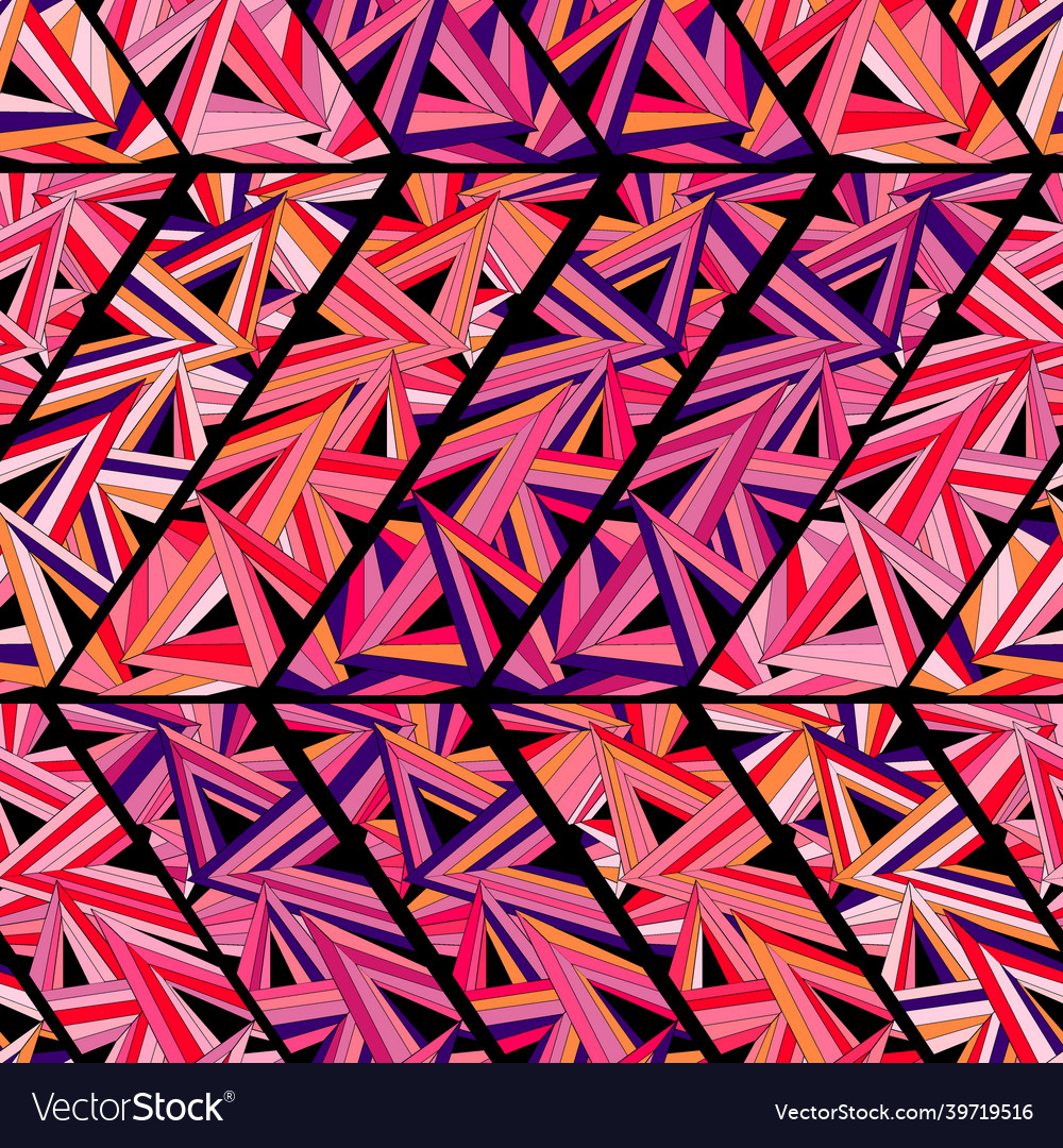 Seamless background with geometric pattern shape Vector Image