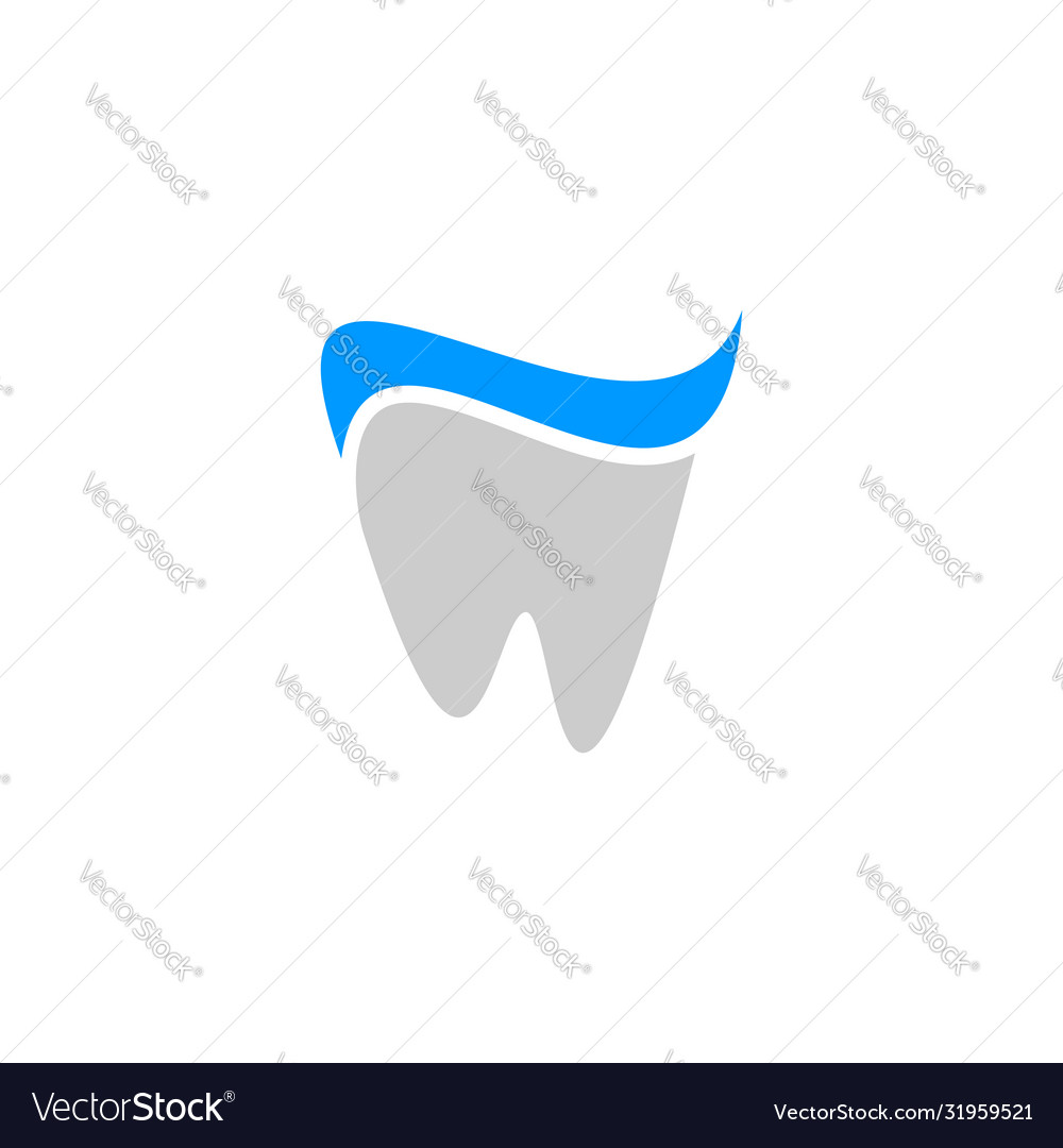 Abstract tooth logo Royalty Free Vector Image - VectorStock