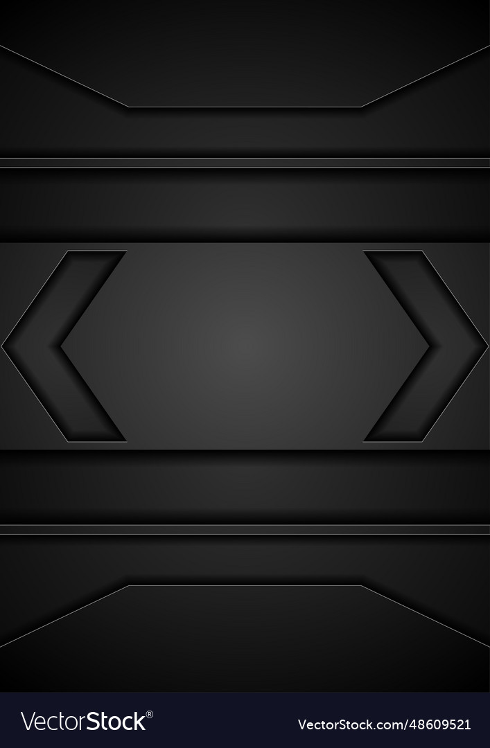 Black technical concept abstract background Vector Image