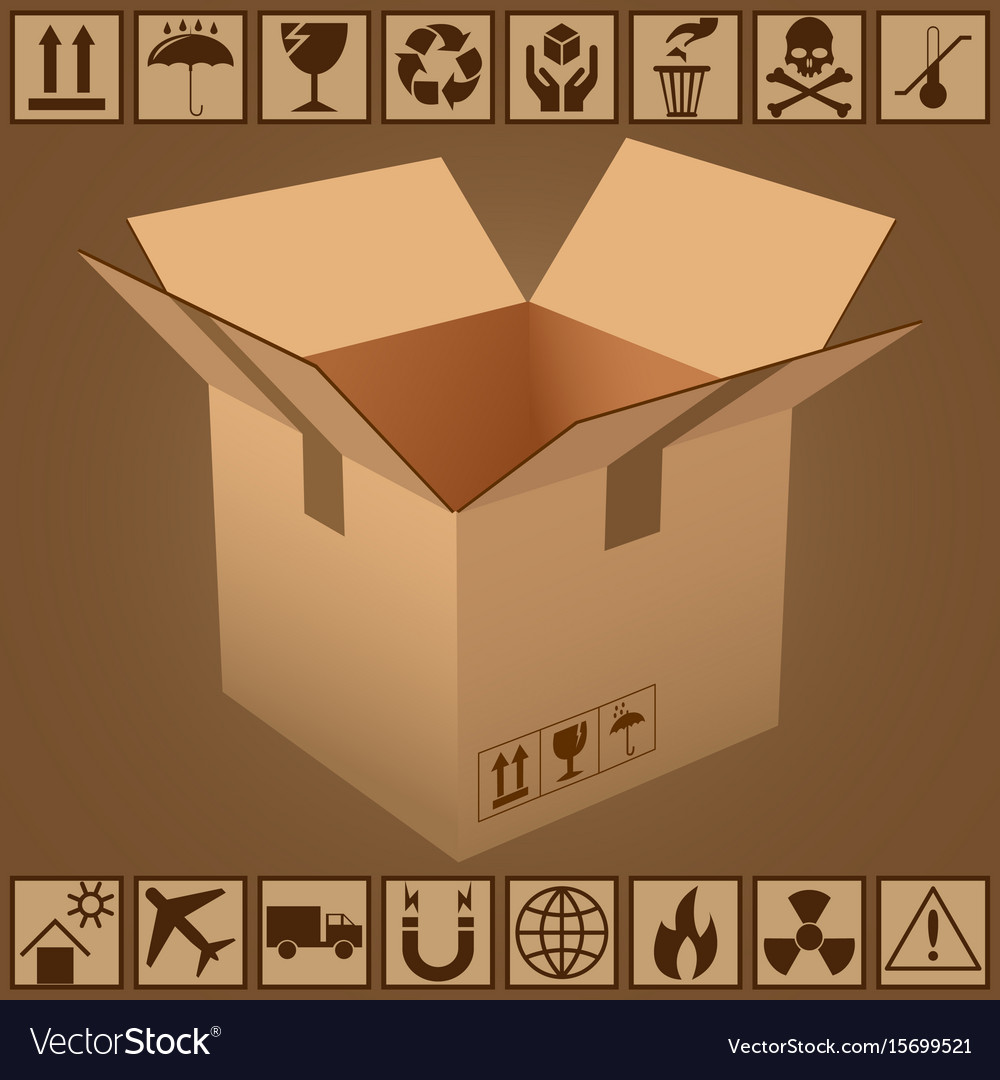 Cardboard box Royalty Free Vector Image - VectorStock