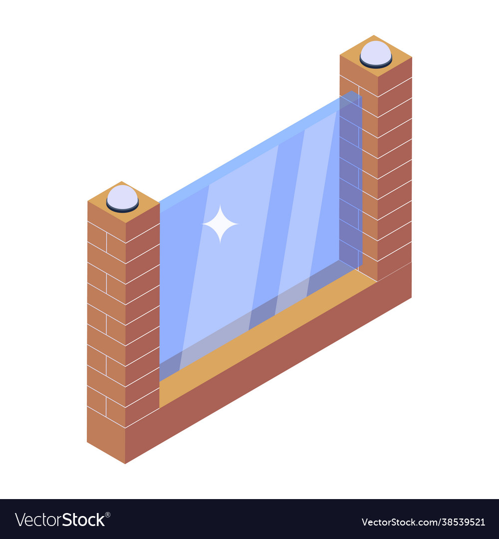 Glass wall Royalty Free Vector Image - VectorStock