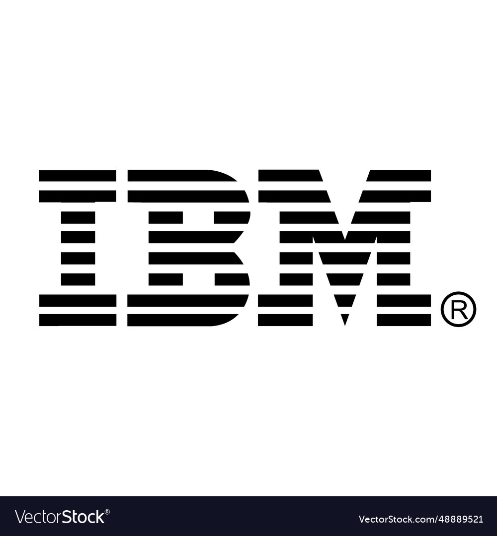 Ibm logo Royalty Free Vector Image - VectorStock
