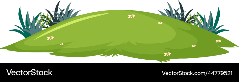 Meadow with grass clipart Royalty Free Vector Image