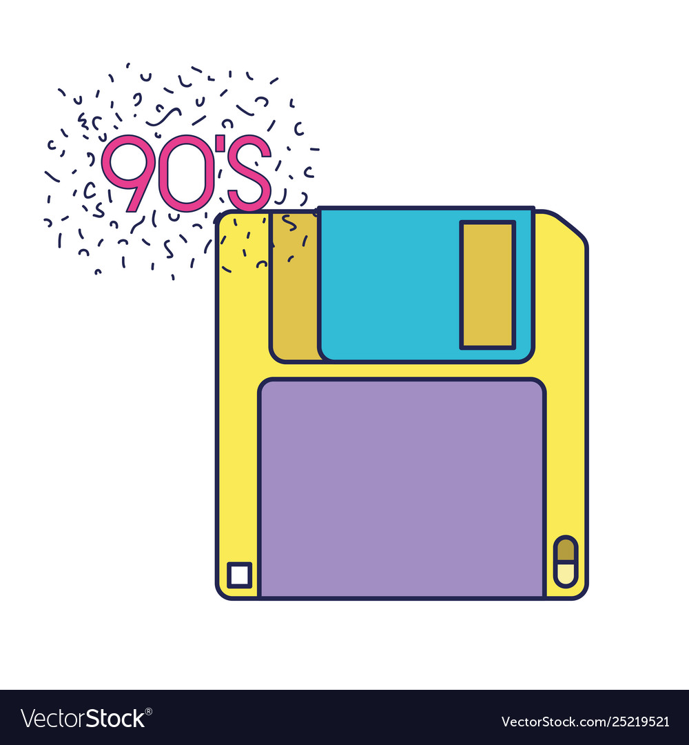 Retro floppy disk icon Royalty Free Vector Image