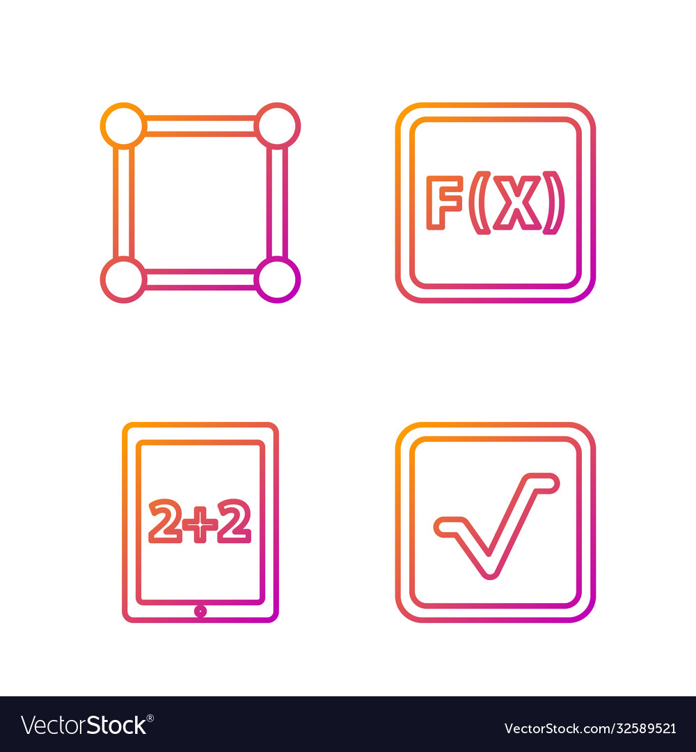 Set line open book calculation chalkboard Vector Image Set line open book calculation chalkboard Vector Image
