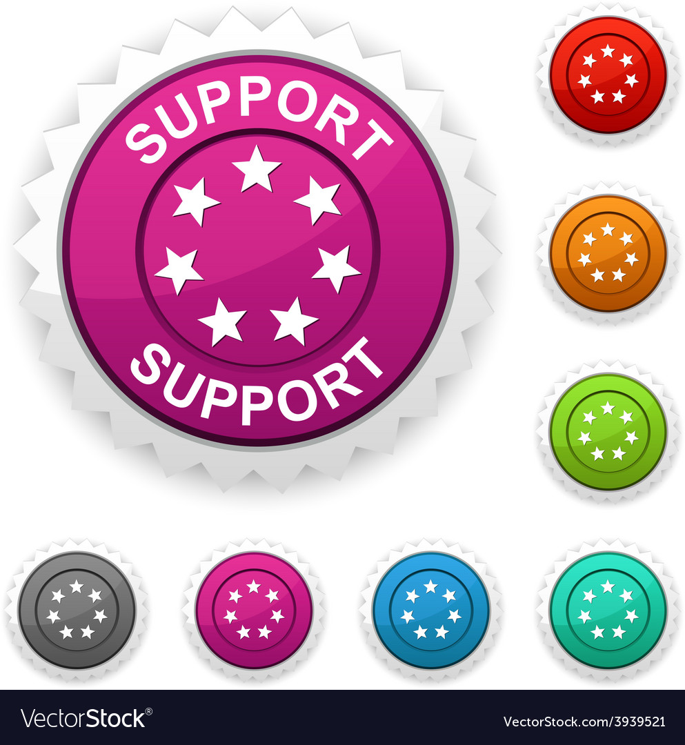 Support award Royalty Free Vector Image - VectorStock