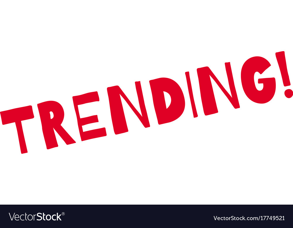 Trending rubber stamp Royalty Free Vector Image