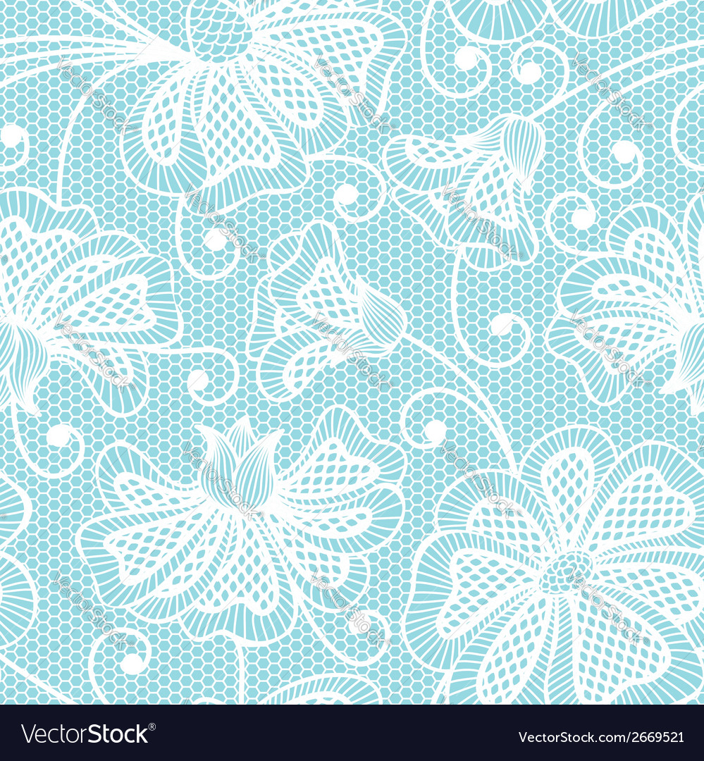 White seamless flower pattern Royalty Free Vector Image