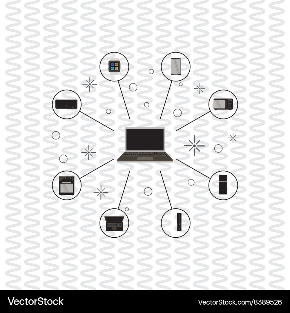 Set of technology icons design Royalty Free Vector Image