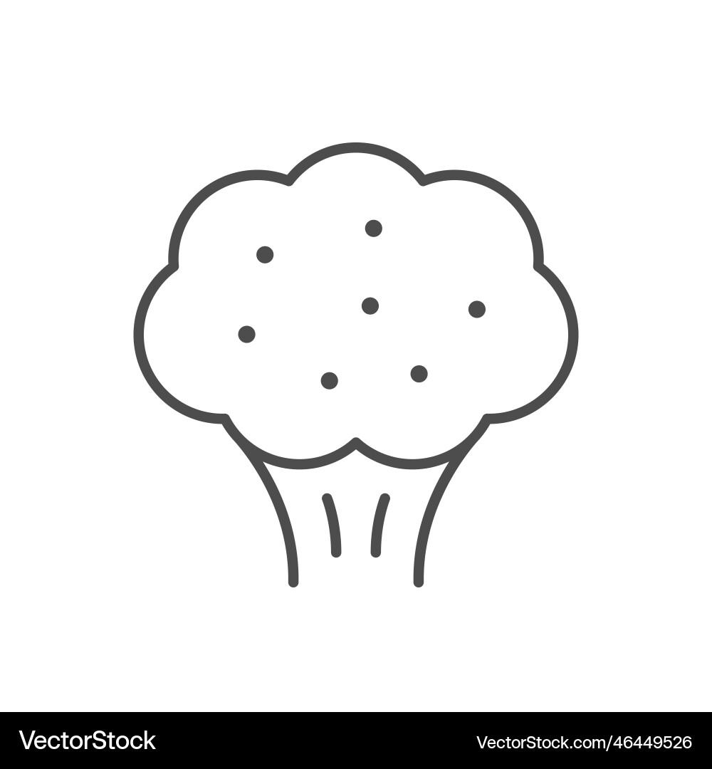 Smell or steam line icon Royalty Free Vector Image